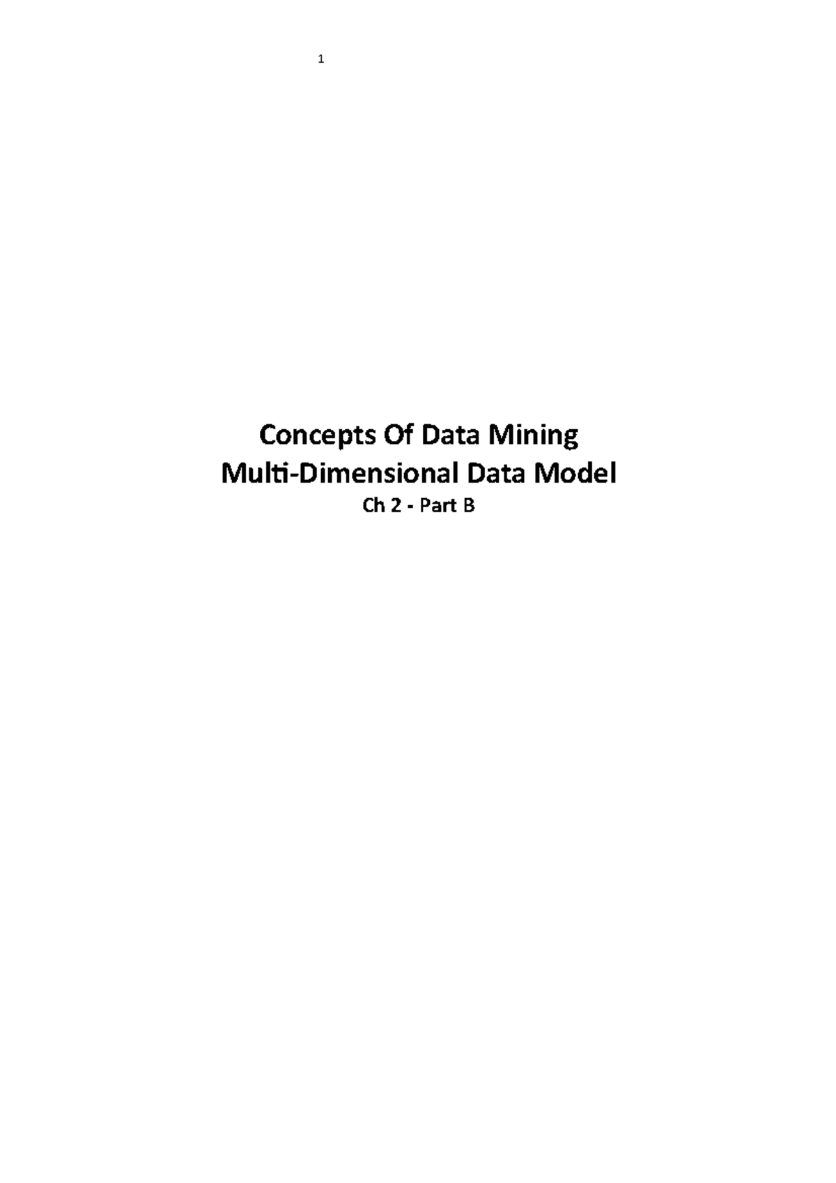 Data Mining Ch3 - Part B - A multi-dimensional data model - Concepts Of ...
