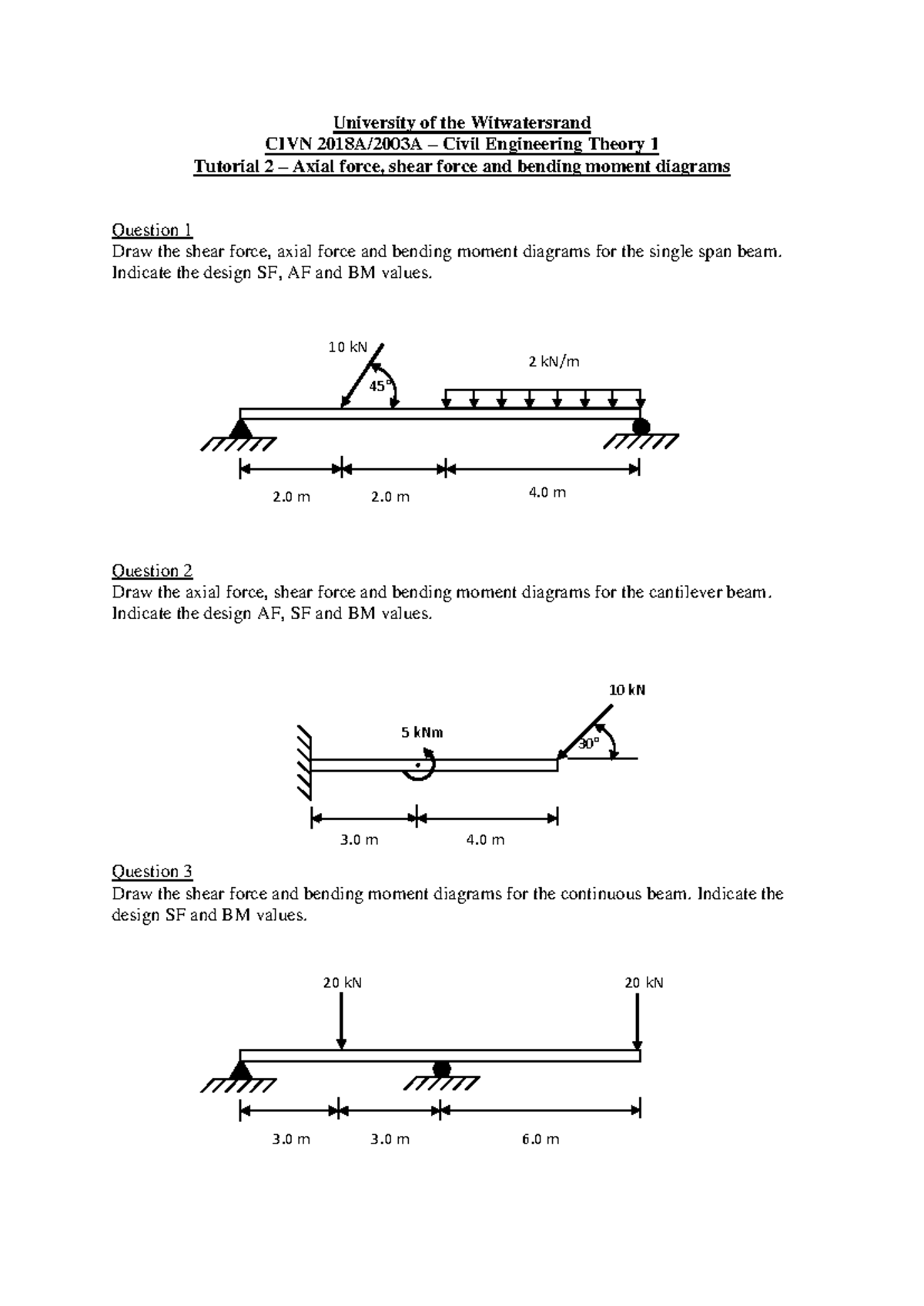 Tut 2 - This will help you understand bending moments, axial moments ...
