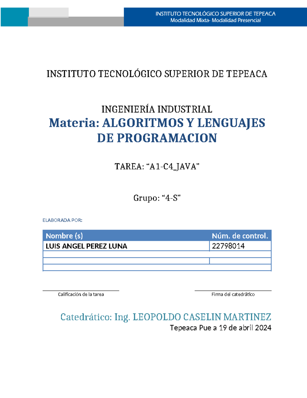 A1-C4-JAVA - son ejercicios elaborados en el programa java - algoritmos ...