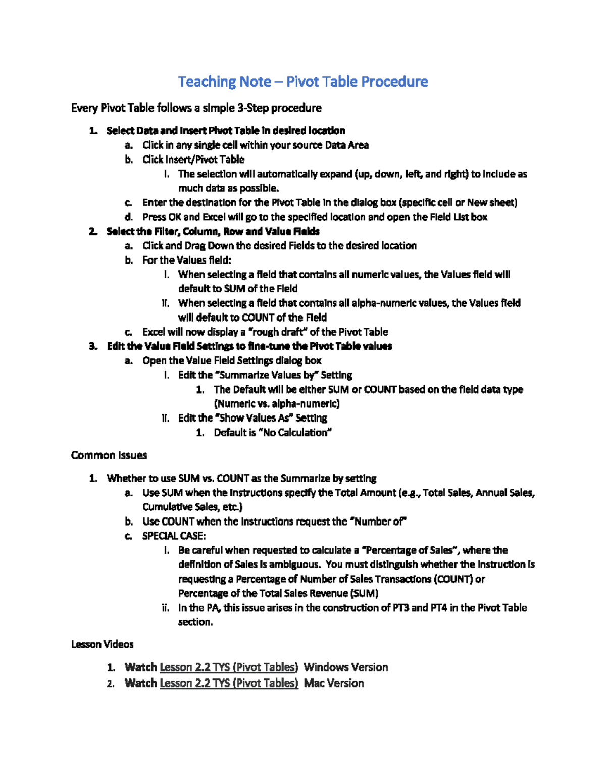 Teaching Note Pivot Table Procedure D100 Studocu teaching-note-pivot-table-procedure-d100-studocu