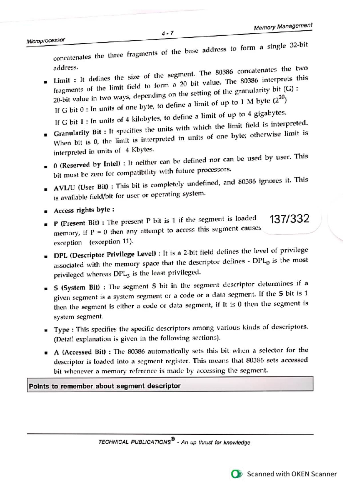 Upload - Segment Descriptor - Computer Engineering - Studocu