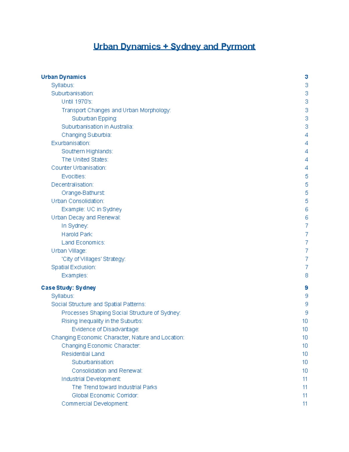 1. Urban Dynamics + Sydney and Pyrmont - Urban Dynamics + Sydney and ...