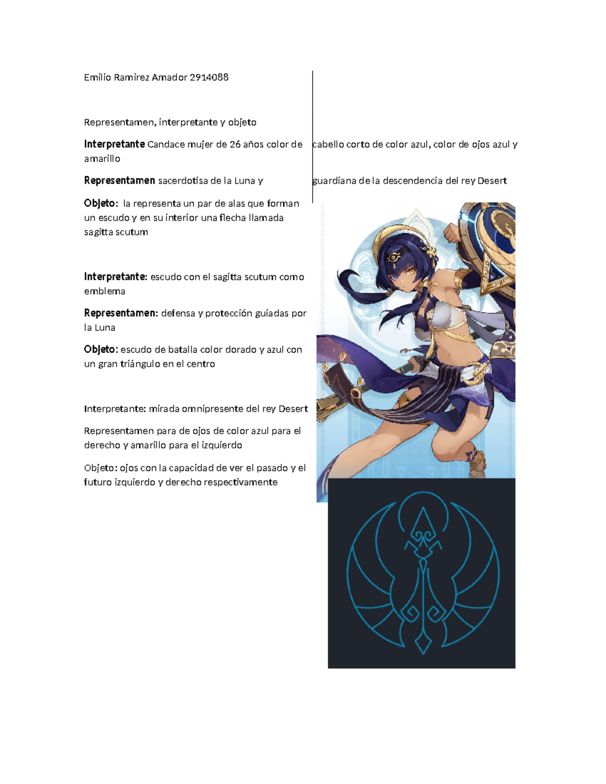 Triada pierce - Emilio Ramirez Amador 2914088 Representamen ...