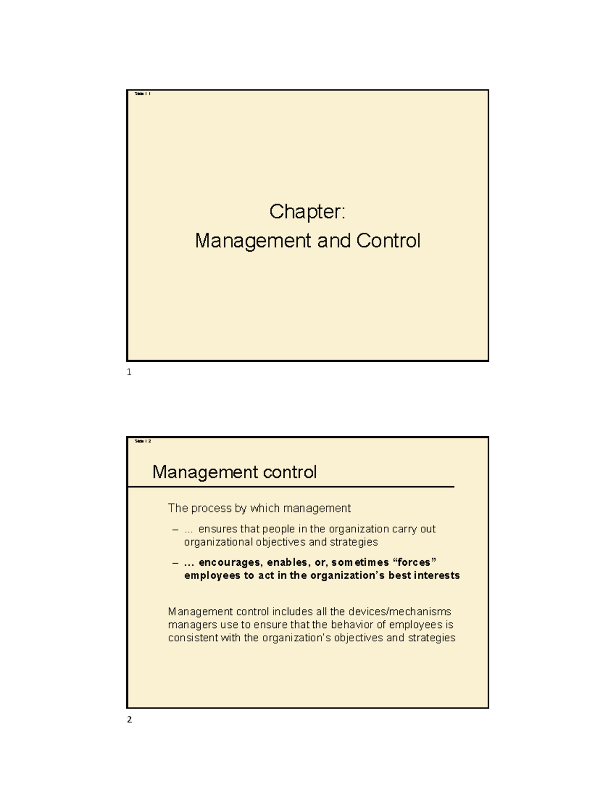 Public management control system - Chapter: Management and Control ...