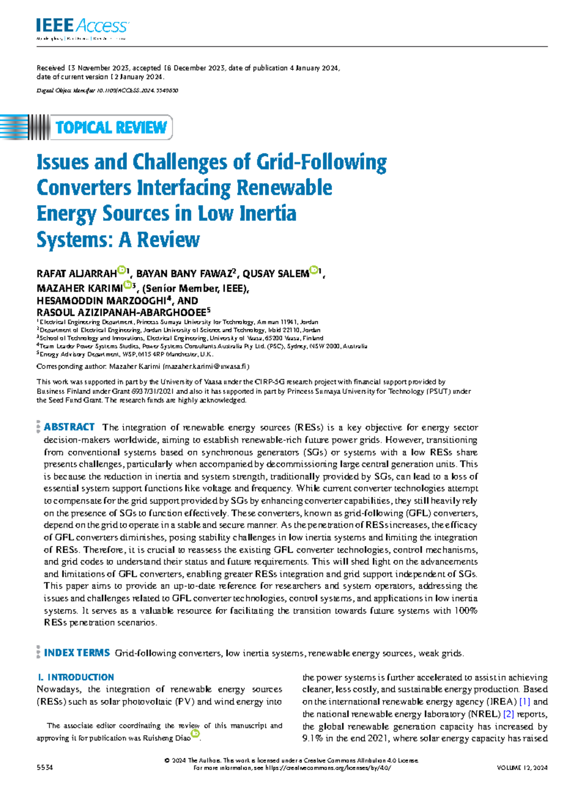 Issues and Challenges of Grid-Following Converters Interfacing ...