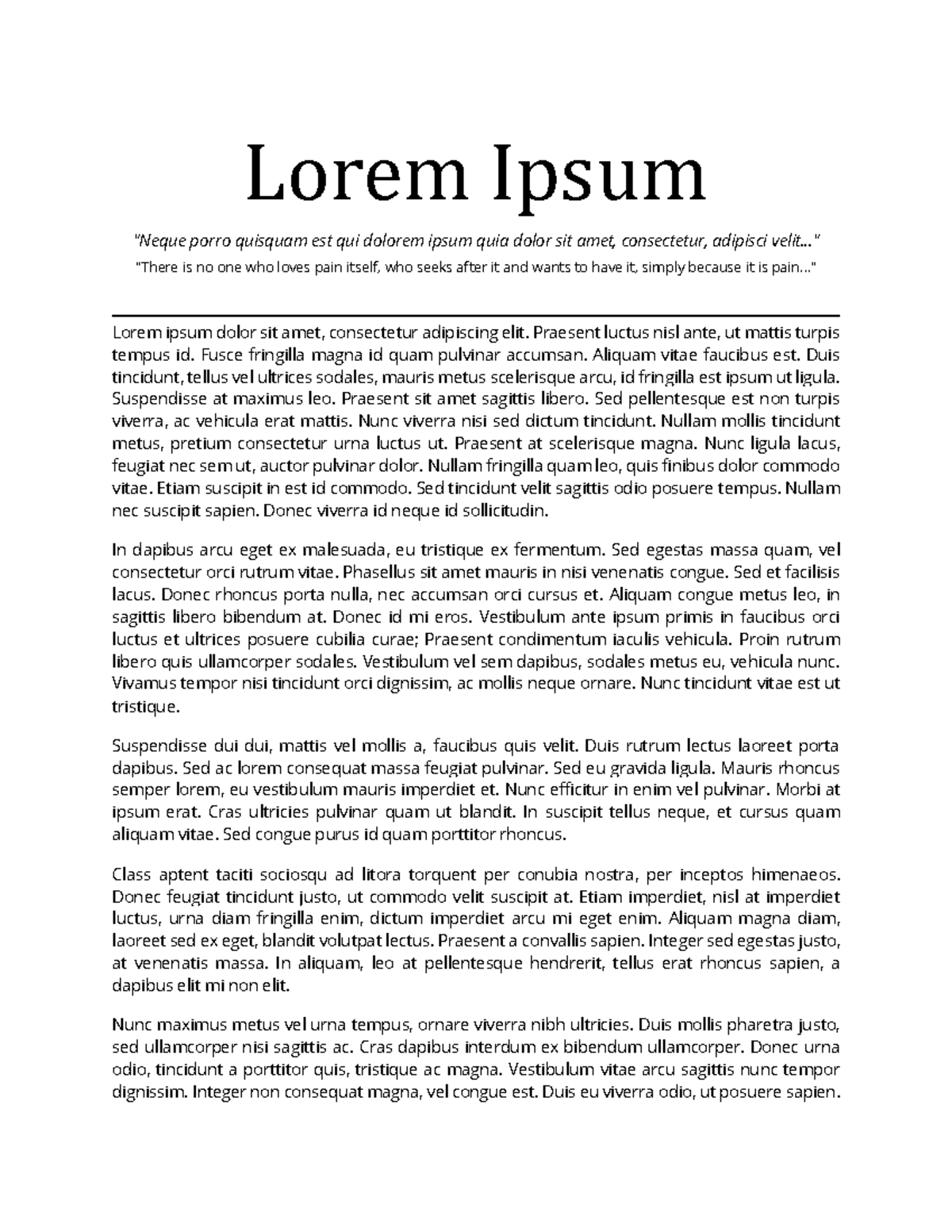 Document - ignora - Lorem Ipsum "Neque porro quisquam est qui dolorem ipsum quia dolor sit - Studocu