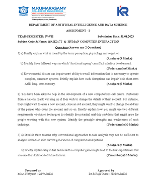 CO-PO mapping - CO-PO-PSO JUSTIFICATION Sub code & Name: 18MBS202T ...