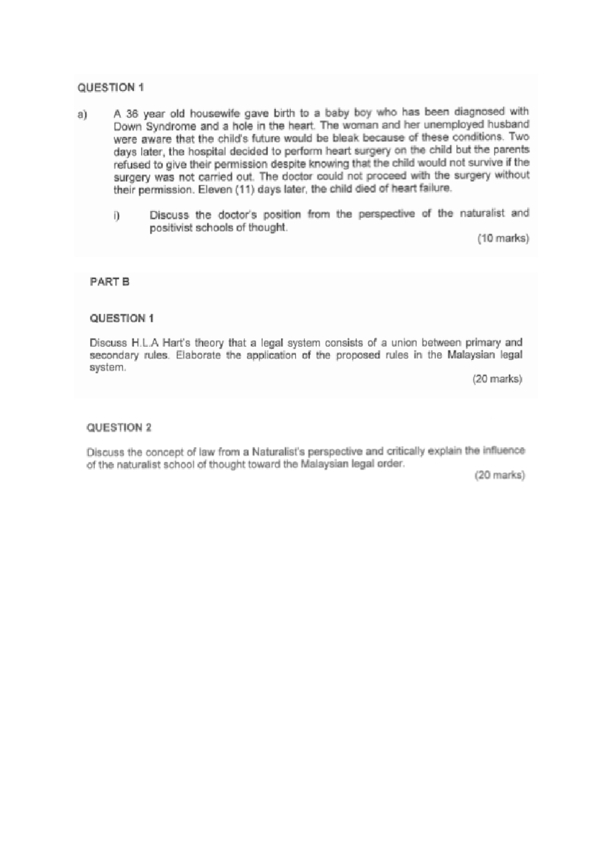 Tutorial chapter 3 law034 - Introduction to Legal Theories - Studocu