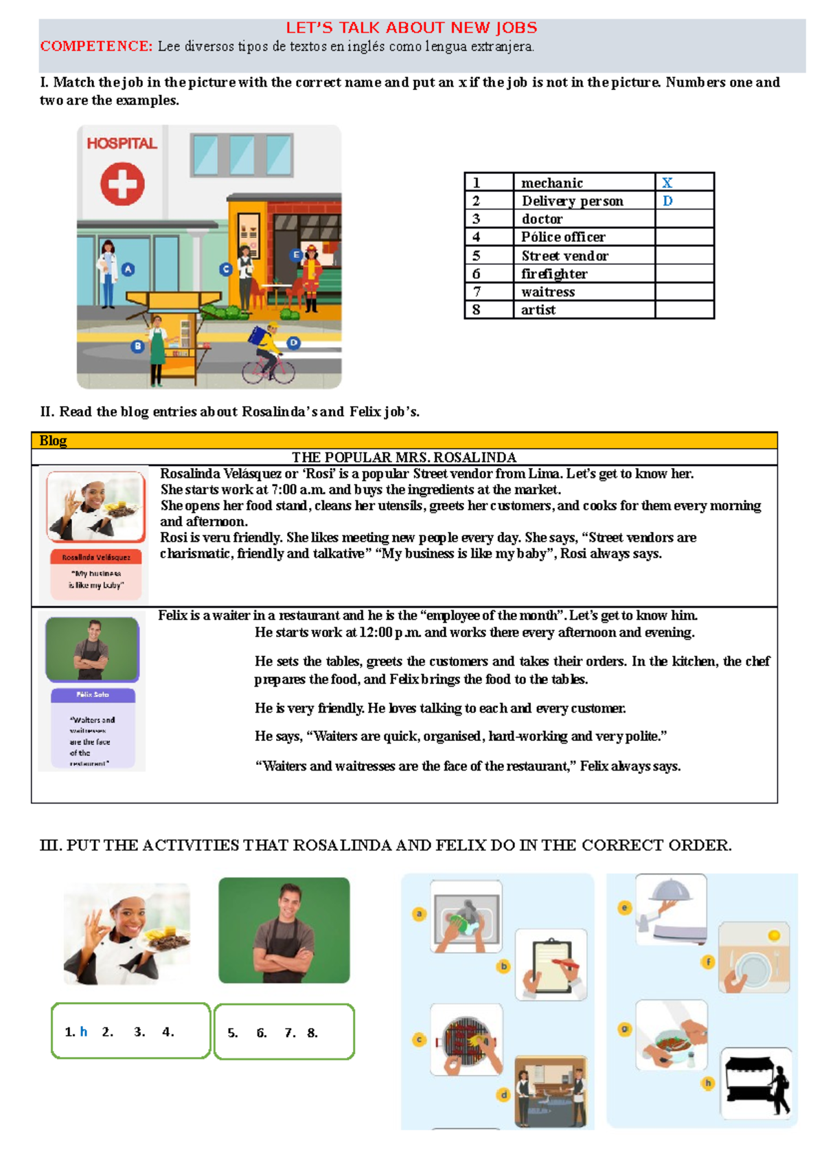 Let's talk about new jobs - A2 - LET’S TALK ABOUT NEW JOBS COMPETENCE ...