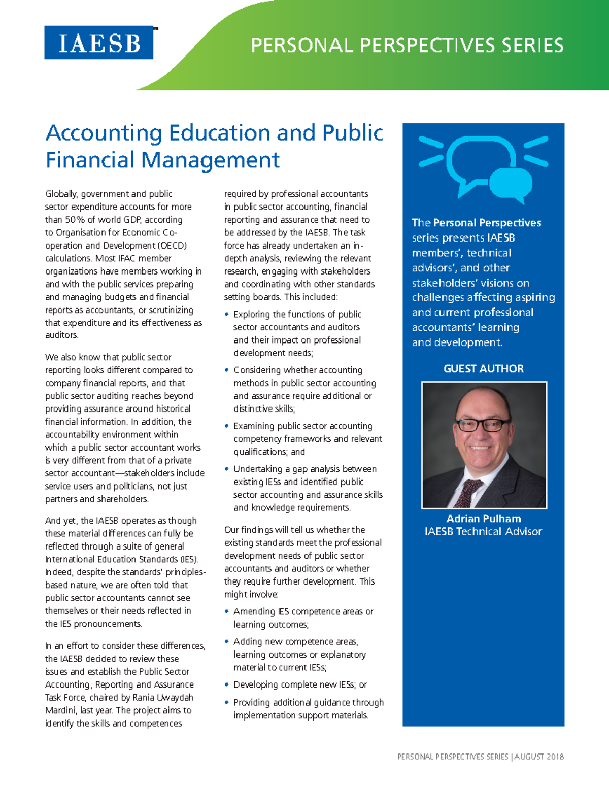 Iaesb Perspectives Series Adrian Pulham 1 - Personal PersPectives ...