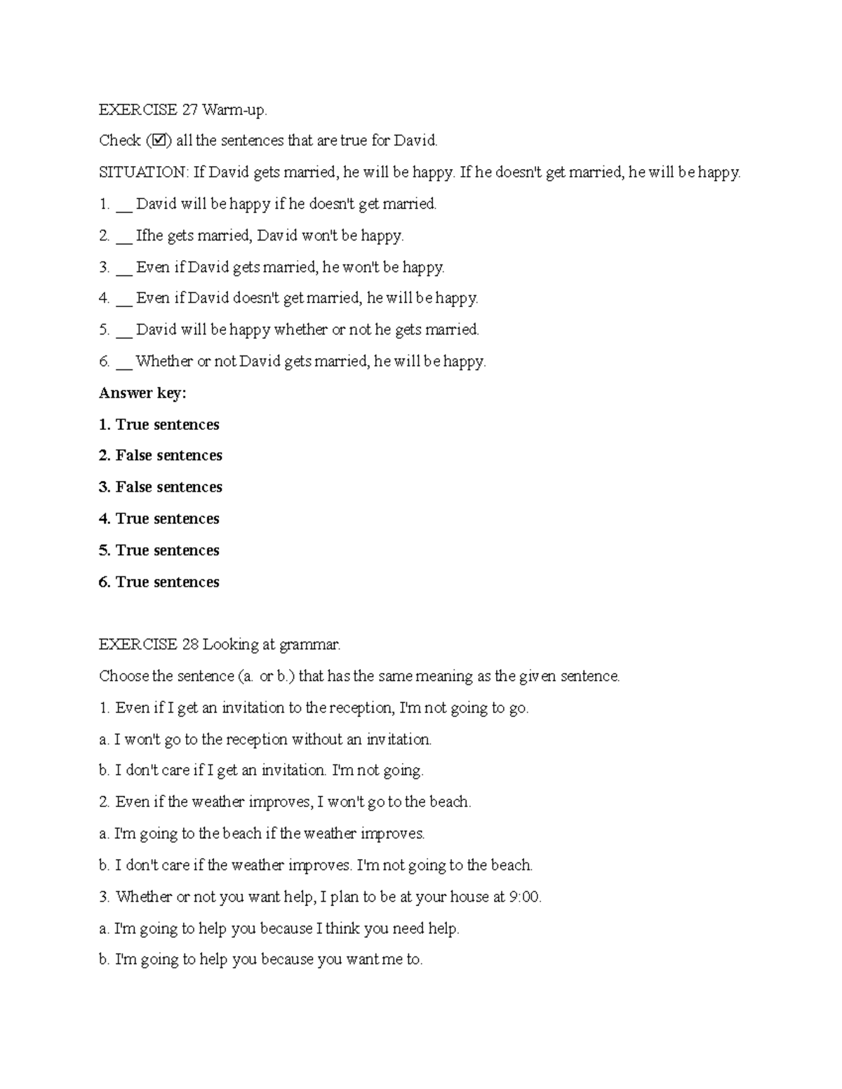 Chapter 17 Exercise 27 and Exercise 28 - EXERCISE 27 Warm-up. Check ...