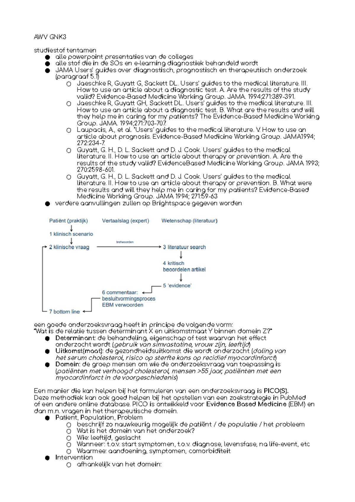 AWV Gnk3 - Samenvatting AWV3 - AWV GNK studiestof tentamen alle ...