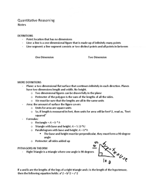 Quantitative reasoning - Quantitative reasoning Perimeter A polygon is ...