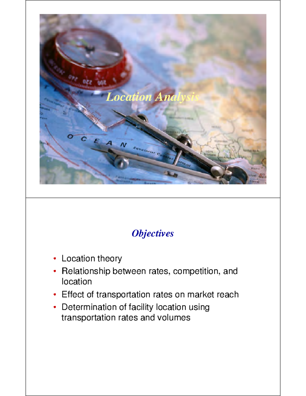 Facility Location Powerpoint presentation (2 per page) (2) - Location ...