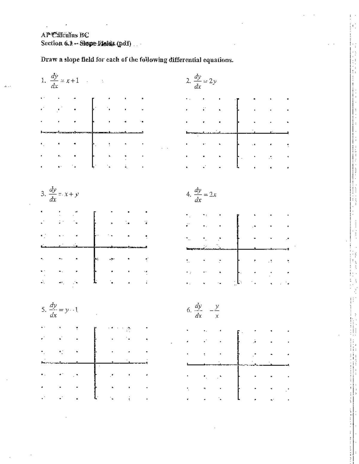 Slope+fields+and+Eulers+method+practice+with+answers - MTH 263 - Studocu
