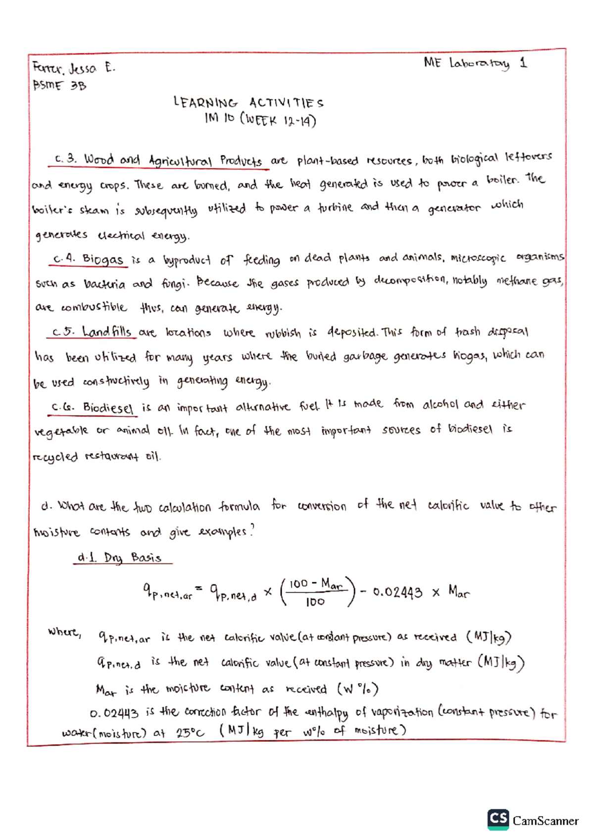 ME Laboratory 1 - Mechanical Engineering - Studocu