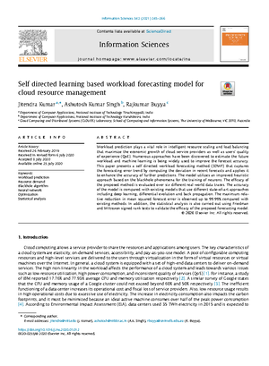 CPU workload forecasting of machines in data centers using LSTM recurrent neural networks and ...