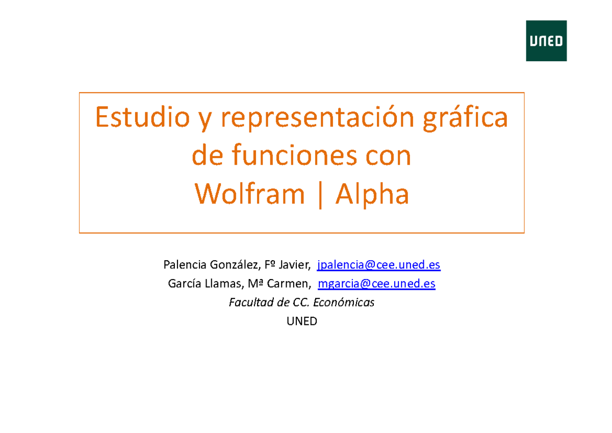 Grafica Wolfram - Estudio y representación gráfica de funciones con ...