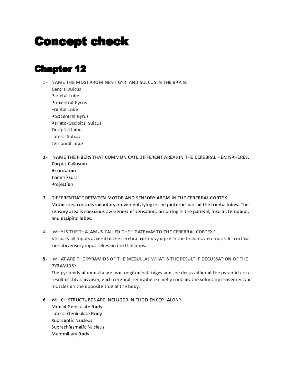 Chapter 12 Concept Check Questions - Concept check Chapter 12 1- NAME ...