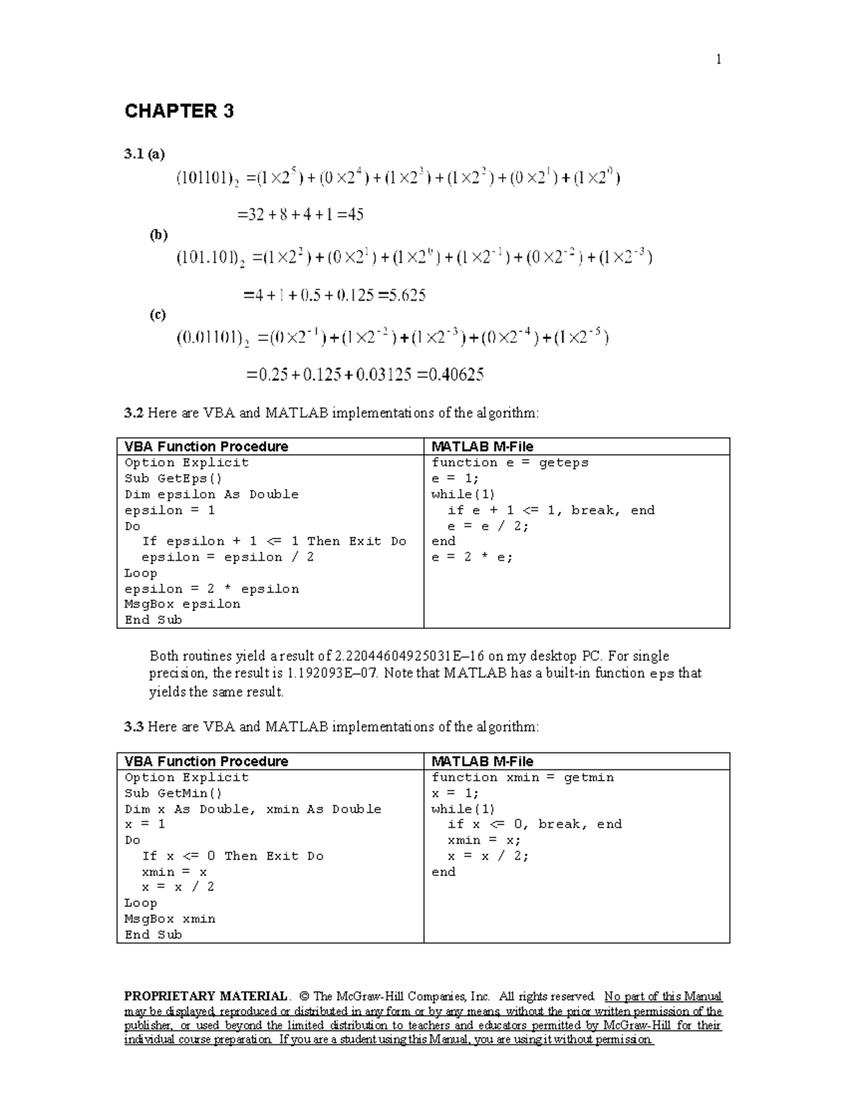 SM3 - ㅂㅂㅂㅂㅂㅂ - CHAPTER 3 3 (a) (b) (c) 3 Here are VBA and MATLAB ...