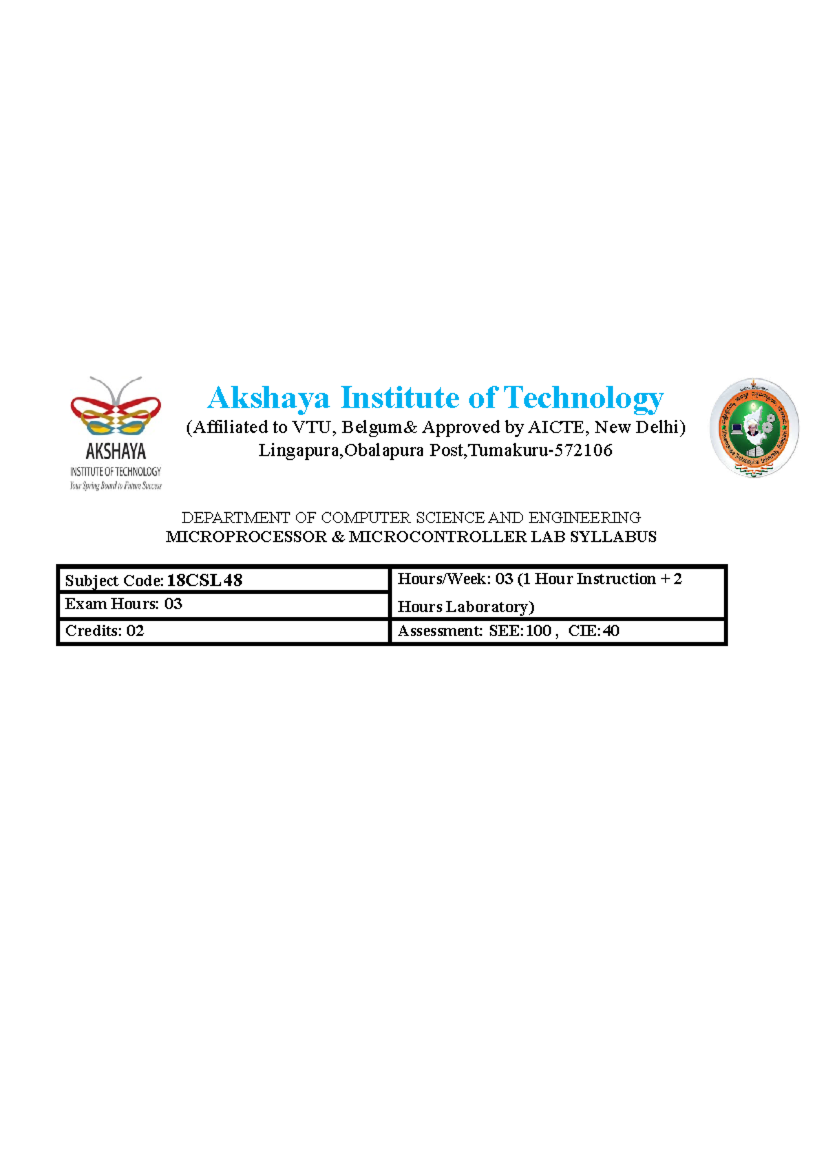 MP&MC Lab Manual-Final Copy - Akshaya Institute of Technology ...