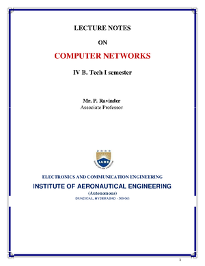 CN LAB Manual - Course Objectives: Learn basic concepts of computer networking and acquire ...