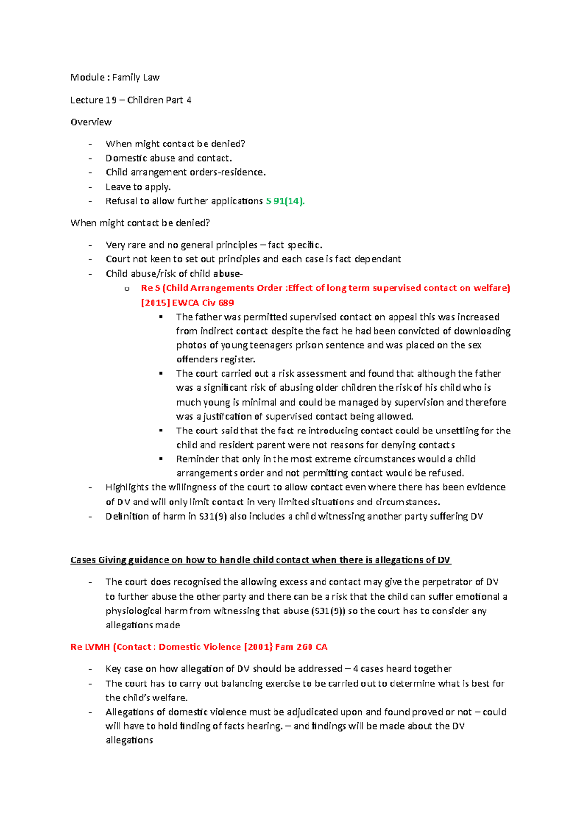 Lecture 19 and 20 Family Law - Module : Family Law Lecture 19 ...