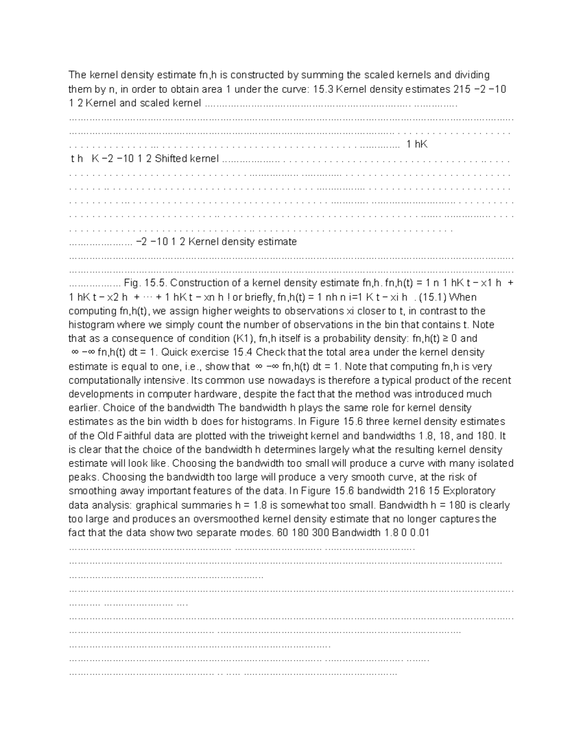 KP27 - Statss - The kernel density estimate fn,h is constructed by ...