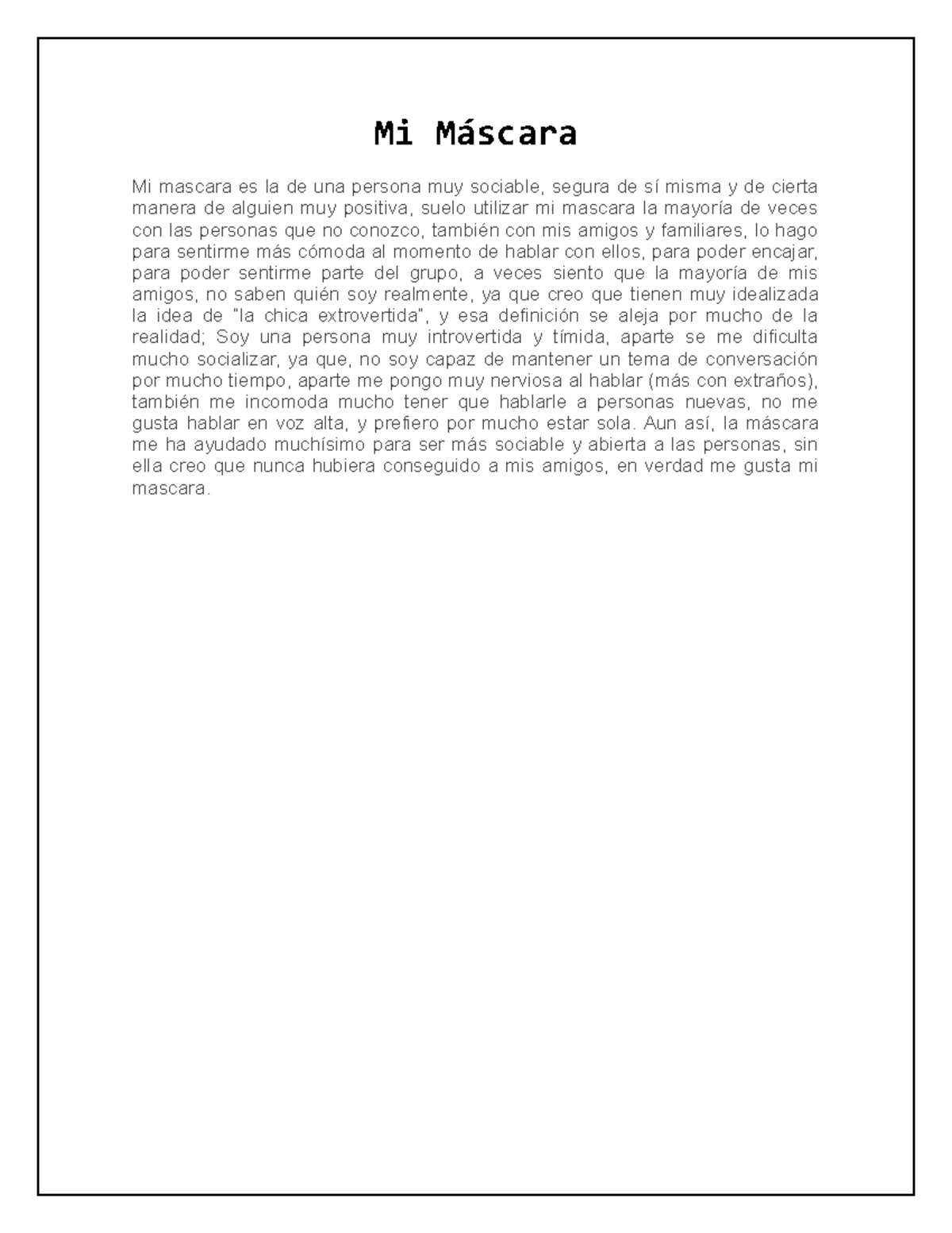 Mi Máscara - En realidad es un act x de humana :p - Mi Máscara Mi ...