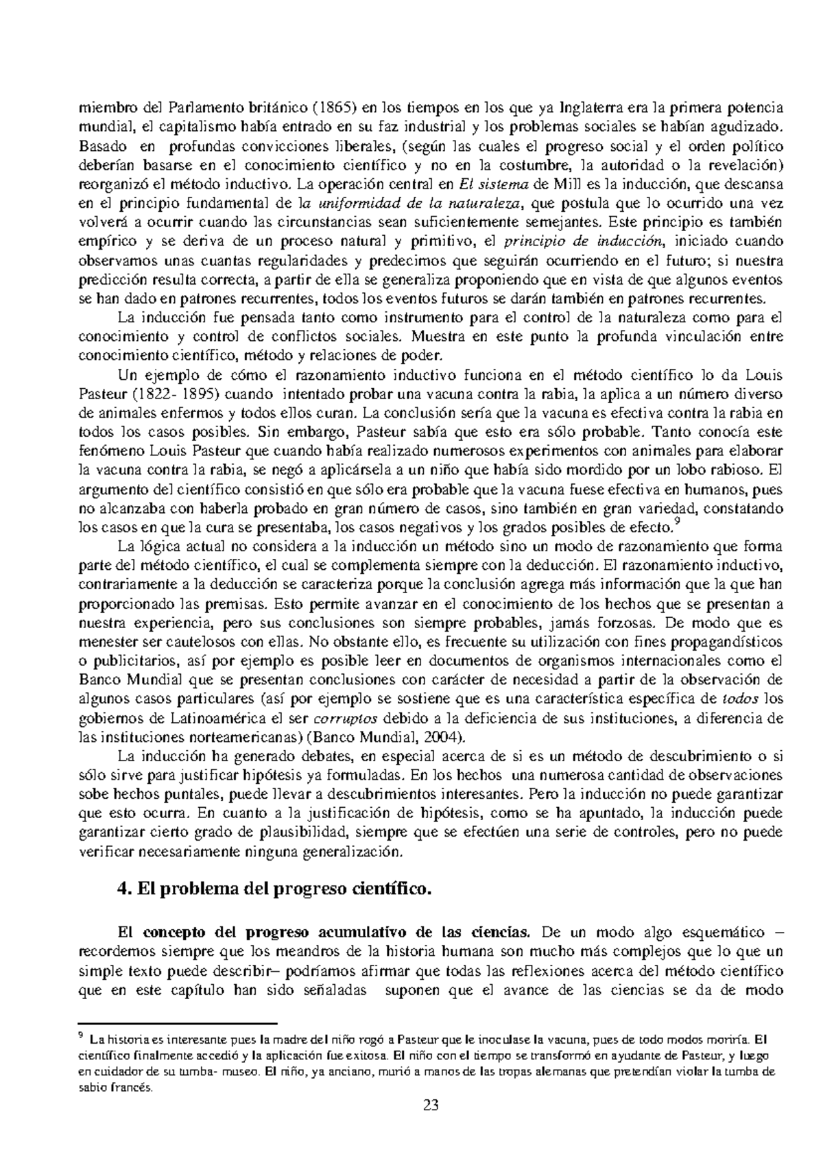 U5 Murillo -1.4 el problema del progreso científico - miembro del Parlamento británico (1865) en ...