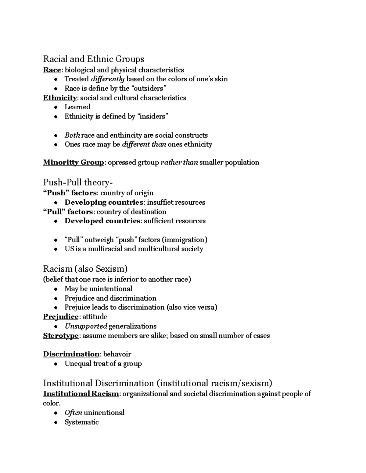 SOC 3 23 - Racial and Ethnic Groups - Racial and Ethnic Groups Race ...