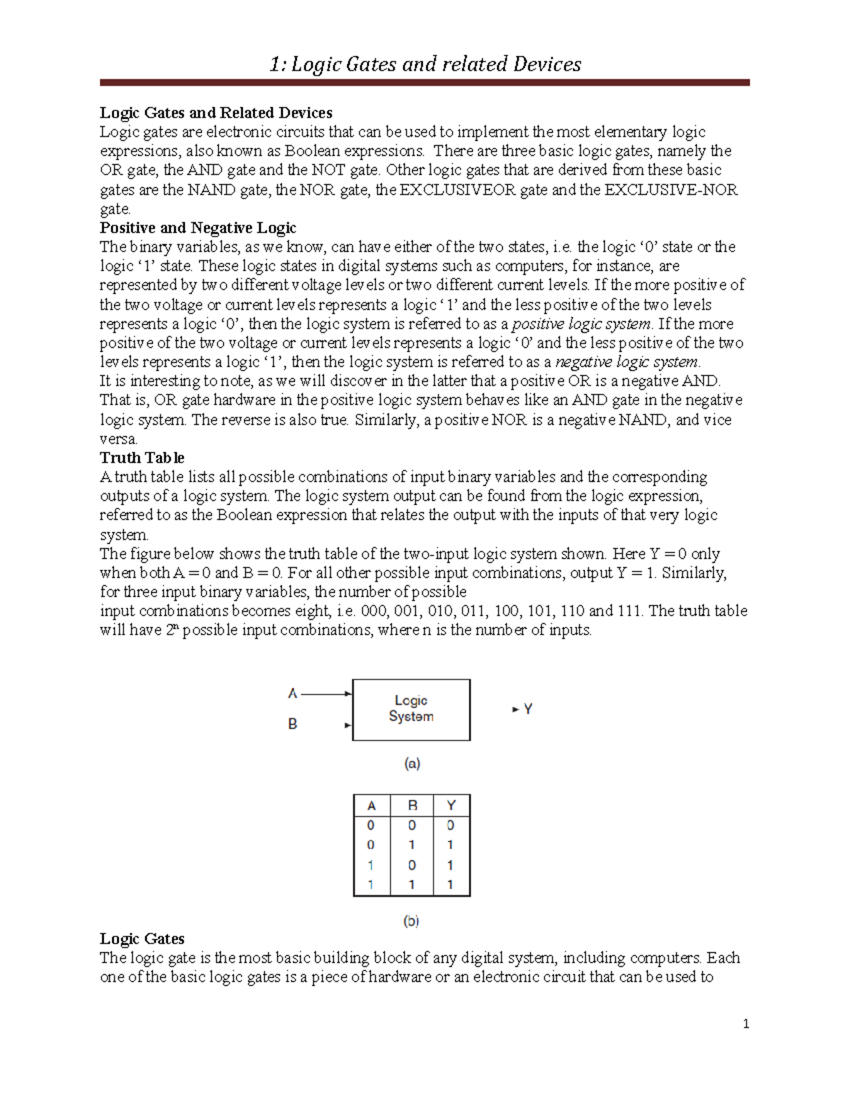 2-Logic Gates and Related Devices - Logic Gates and Related Devices ...