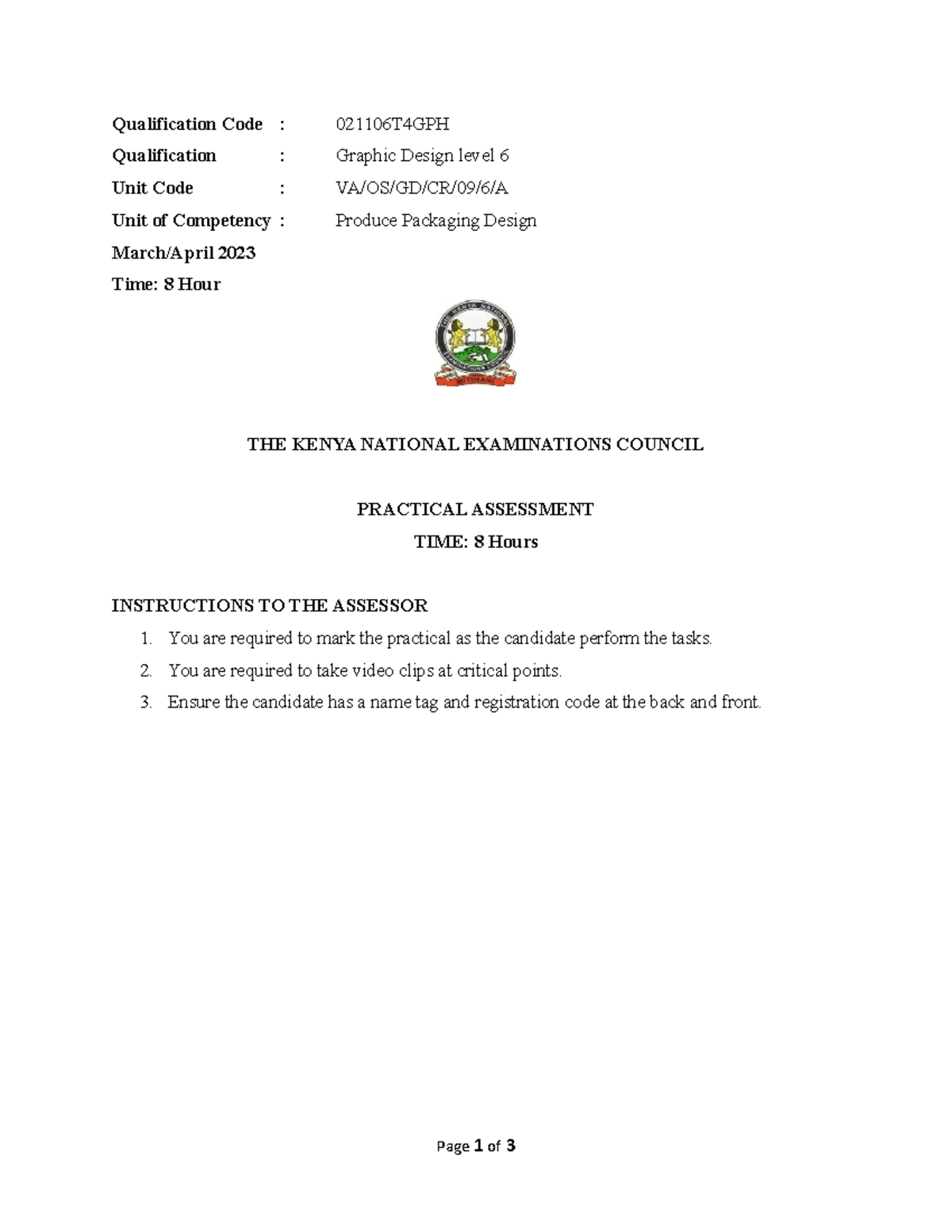 6-Graphic Design-1681917451.Assessor Guide Observation Checklist ...