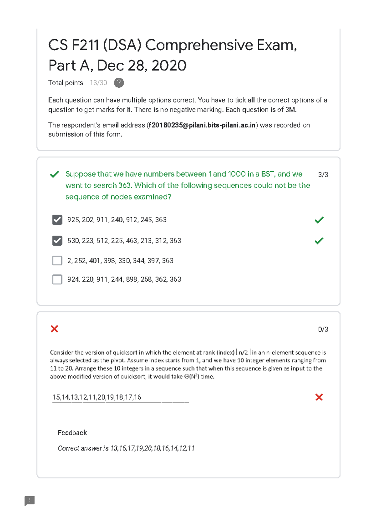 Comprehensive (2019-20) - Part A - 3/ 925, 202, 911, 240, 912, 245, 363 ...