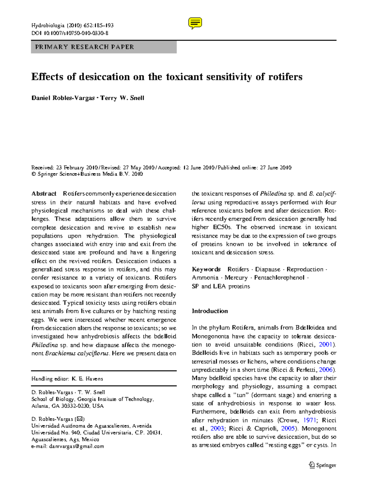 3.2 Daniel Robles and Terry Snell, 2010 - Warning: Popup annotation has ...