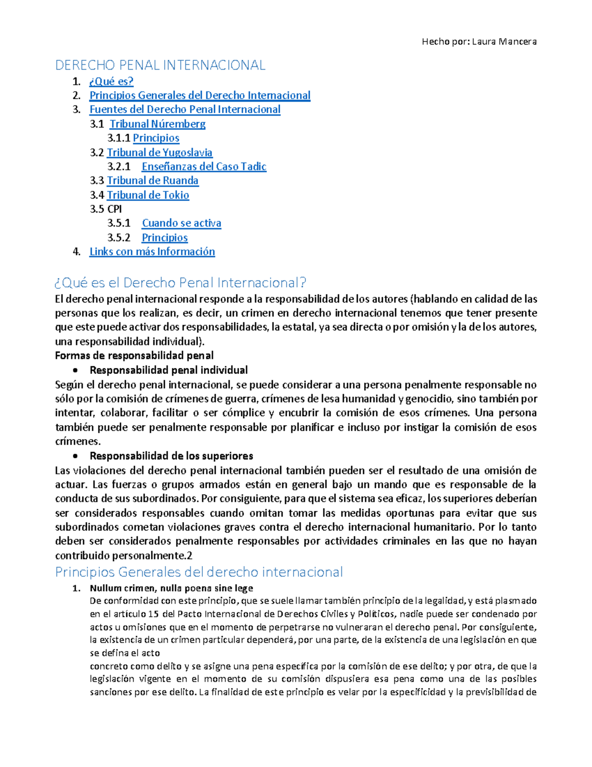 Derecho Penal Internacional - Warning: TT: undefined function: 32 Warning: TT: undefined ...