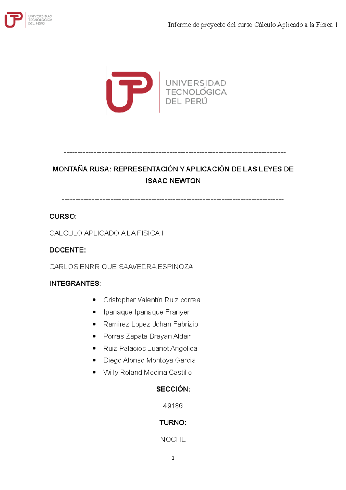 Avance 2 del proyecto final- Montaña RUSA -1 - MONTAÑA RUSA ...