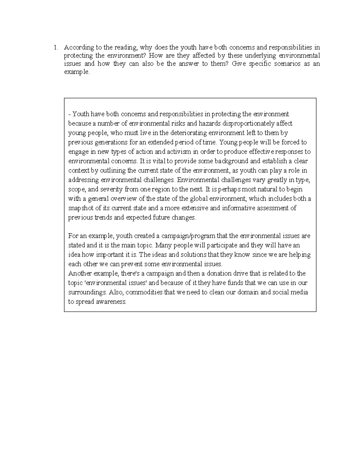 Seatwork - Understanding the Self - PangSU - Studocu