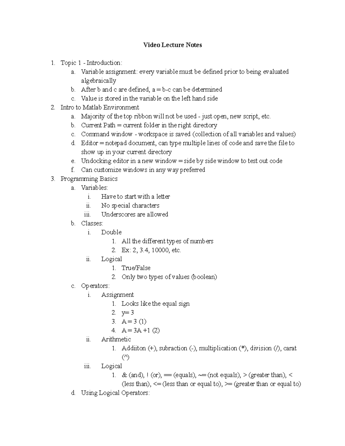 CS 1371 Review Guide - Summary Computing For Engineers - Video Lecture ...