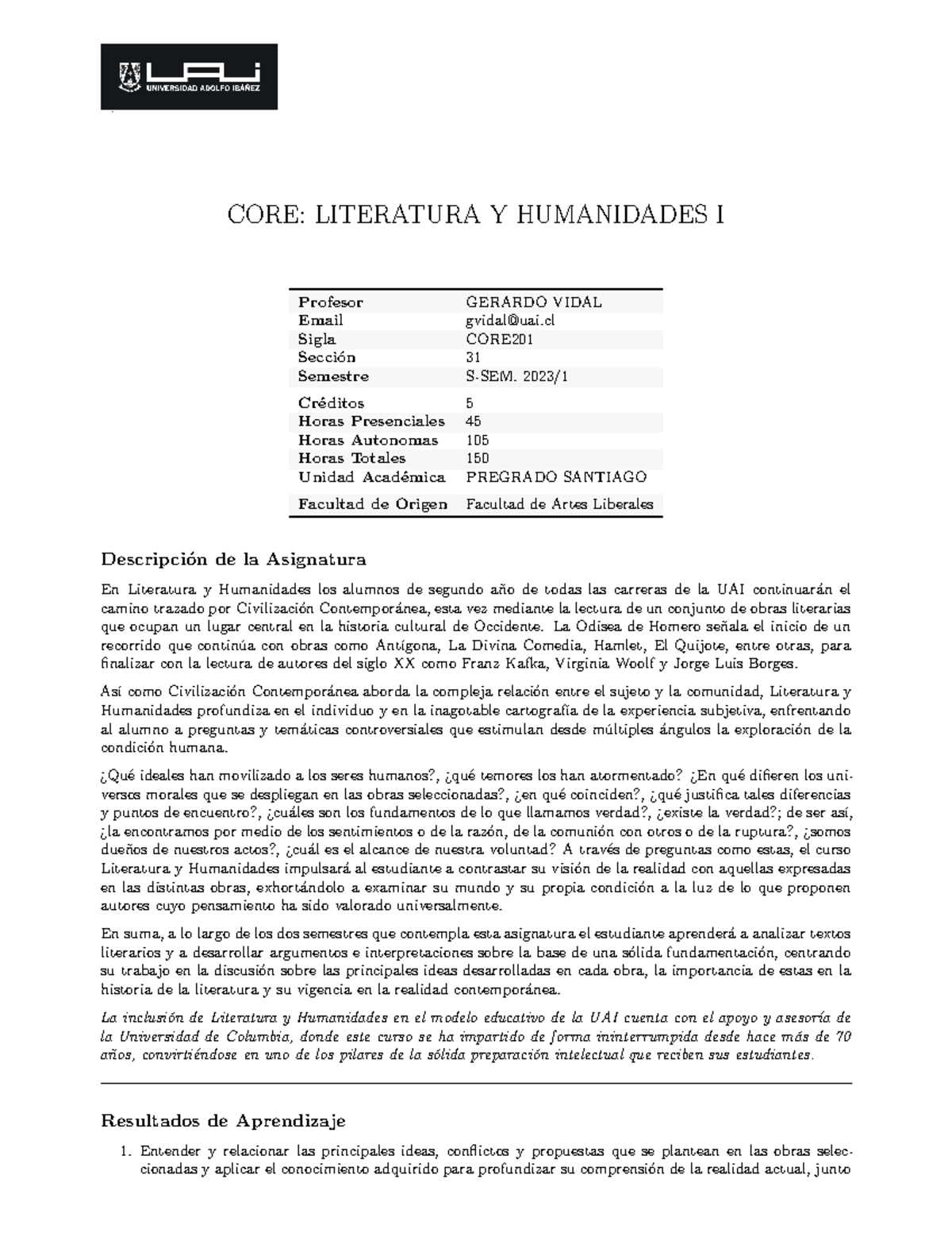 107223 - Preparación de examen - CORE: LITERATURA Y HUMANIDADES I ...