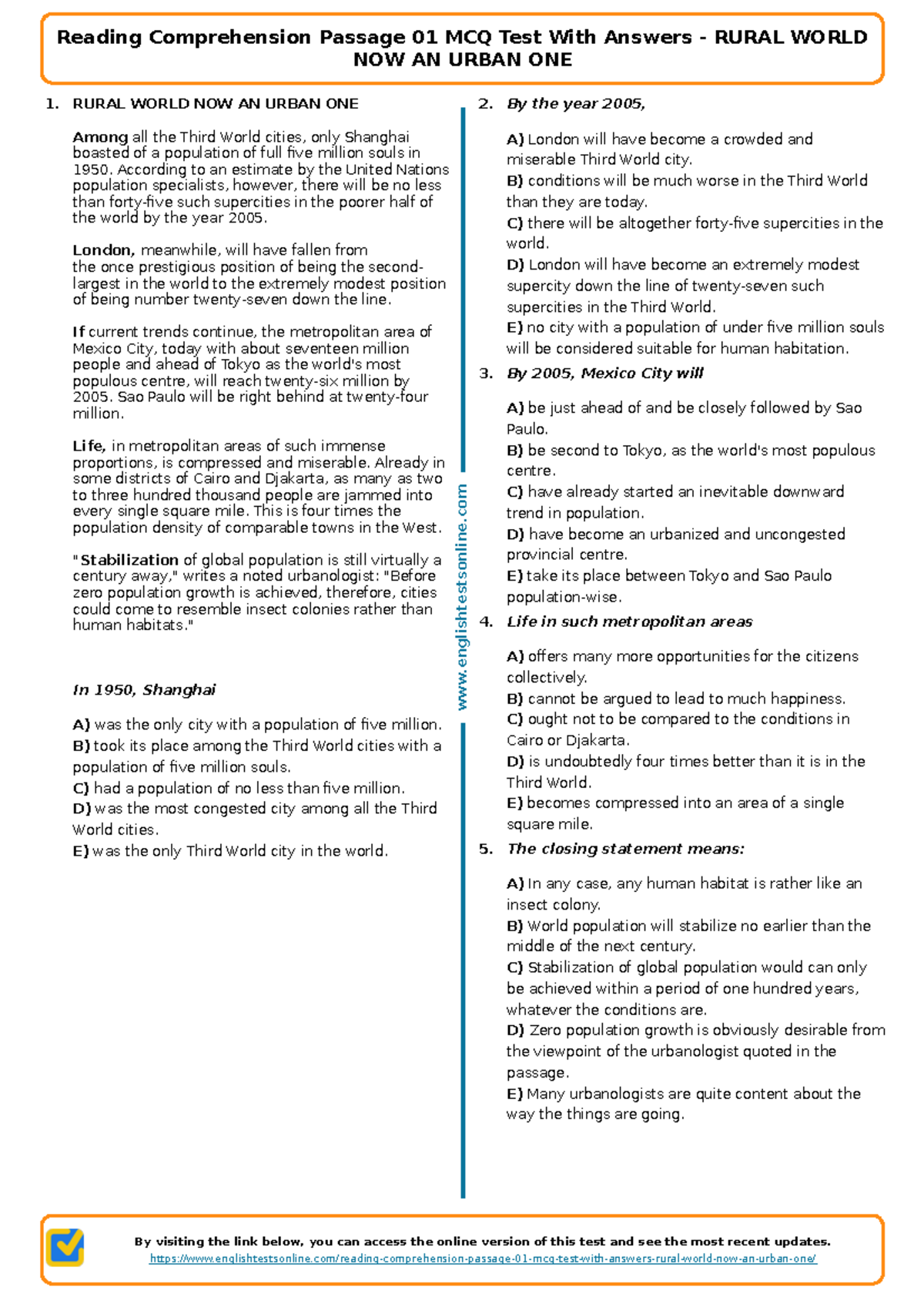 571 reading-comprehension-passage-01-mcq-test-with-answers-rural-world ...