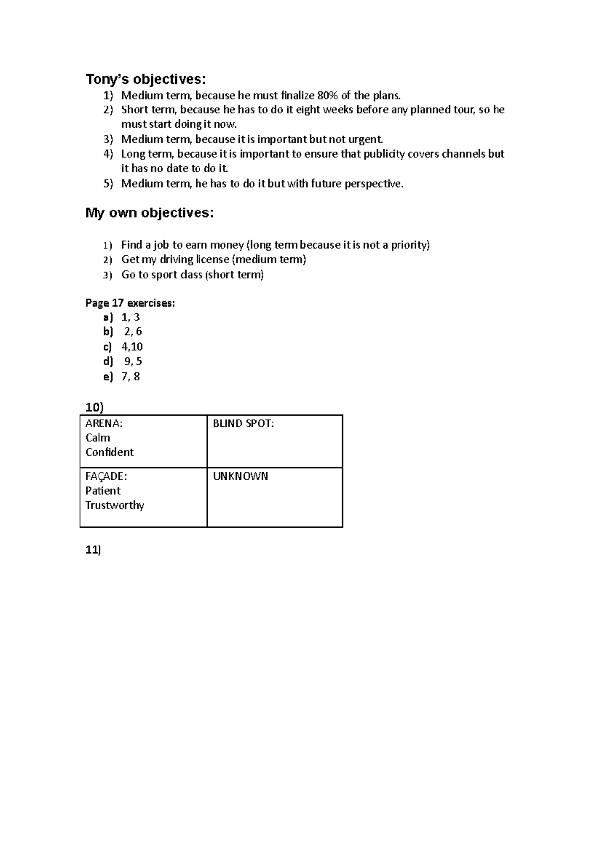 English lab activities preparation exam - Business english III - UV ...