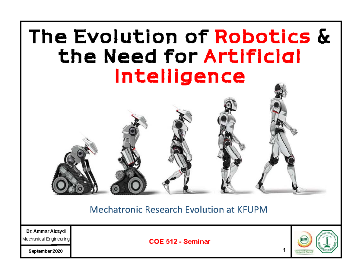 COE 512 - Slides Set #3 - this to explain the sensors used and the ...