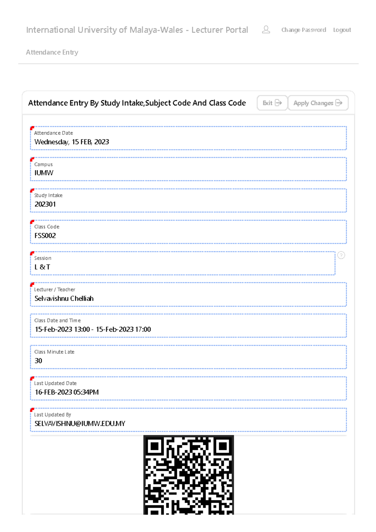 submission of assignment copy - Attendance Entry Attendance Entry By Study Intake,Subject Code ...