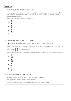 2019 MA Integration Integrals Worksheet HSC Questions w solutions ...