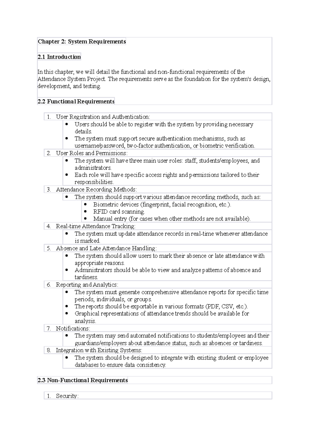 Chapter 2 - IFO - Chapter 2: System Requirements 2 Introduction In this ...