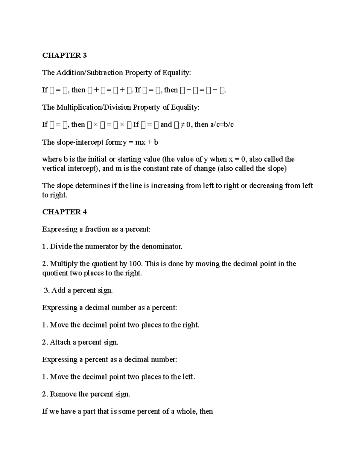 Chapter 3 And 4 Notes CHAPTER 3 The Addition Subtraction Property chapter-3-and-4-notes-chapter-3-the-addition-subtraction-property