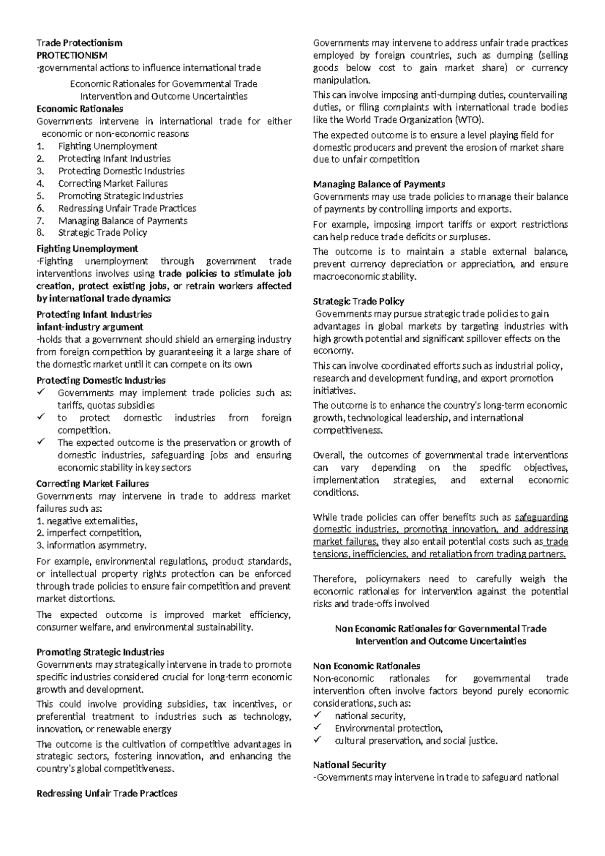 IBT Trade Protectionism - Trade Protectionism PROTECTIONISM ...