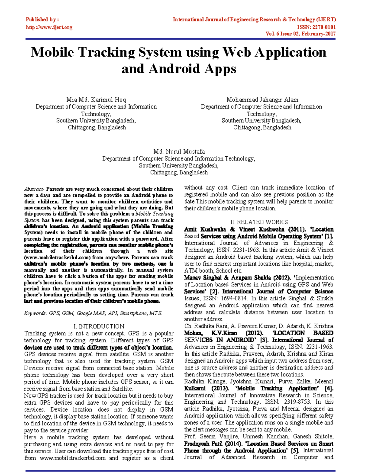 Doc - this will help to know about technology - Mobile Tracking System ...