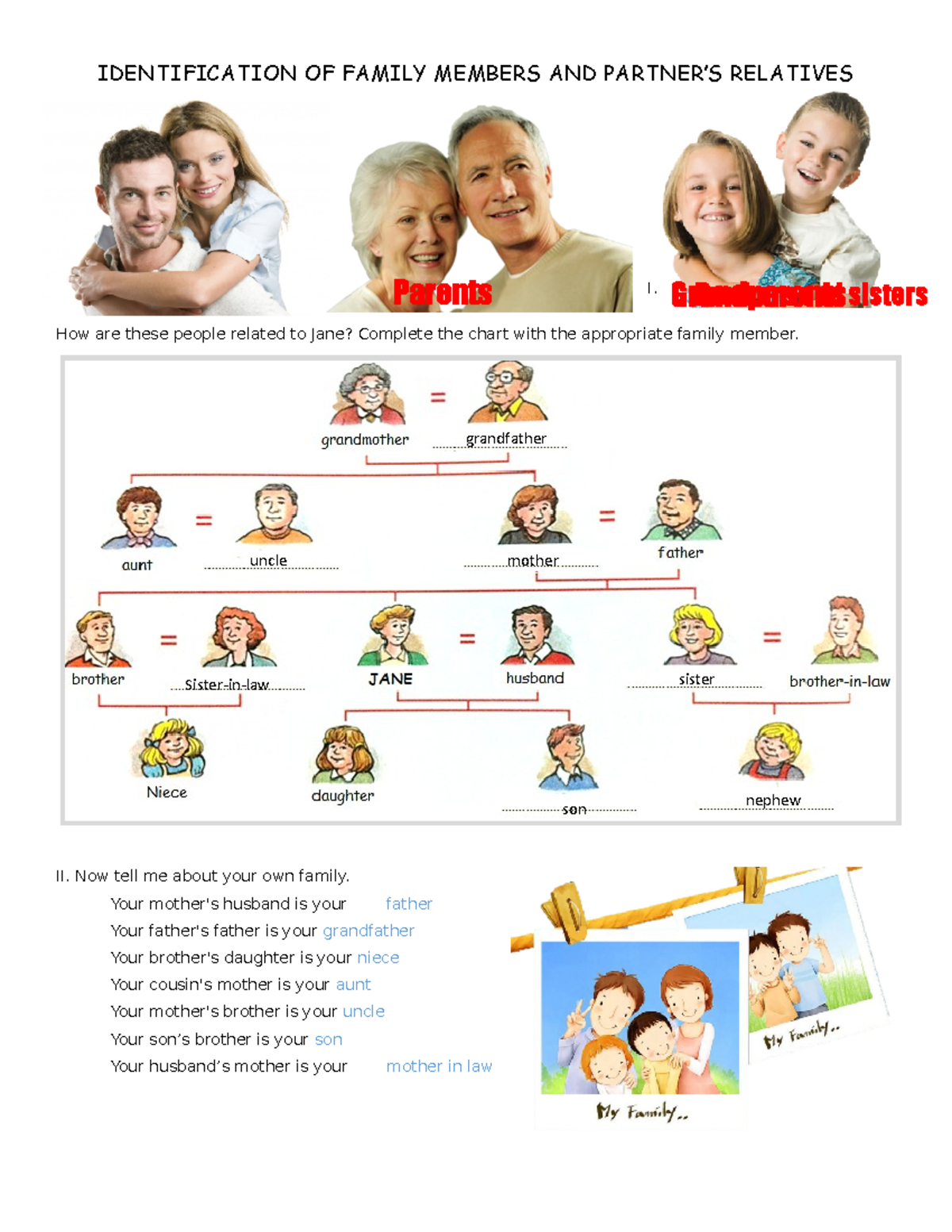 Family Members Possessive Case 3 Daniela Rincon - IDENTIFICATION OF ...